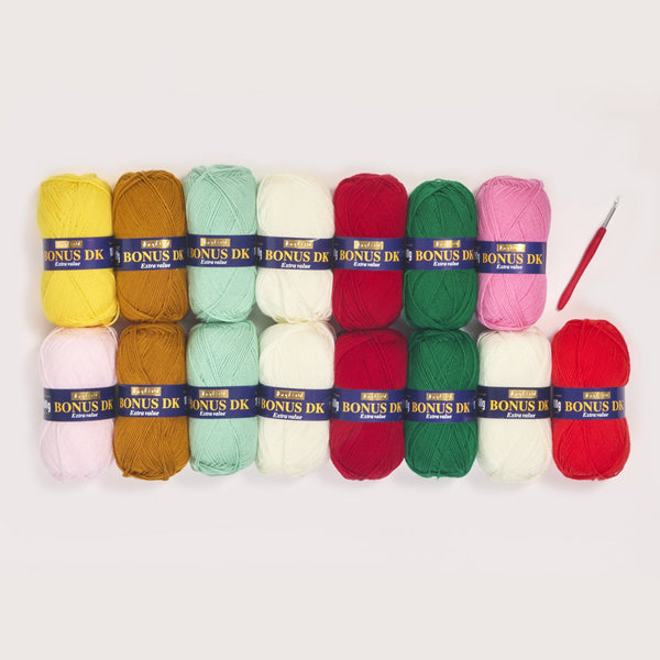 Sirdar Gingerbread Christmas Blanket Kit - Michigan Fine Yarns