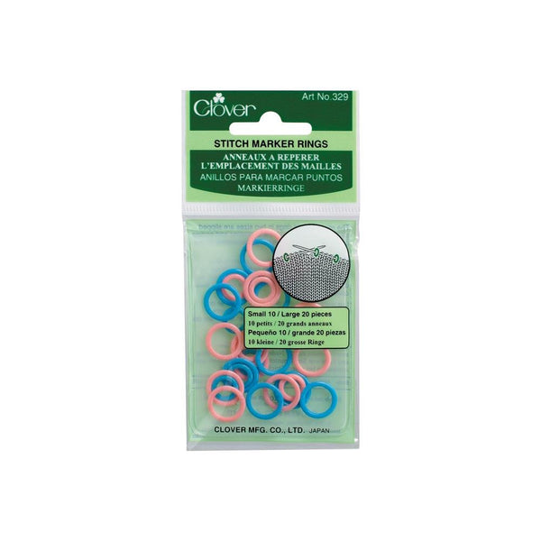Clover Stitch Ring Markers - Michigan Fine Yarns